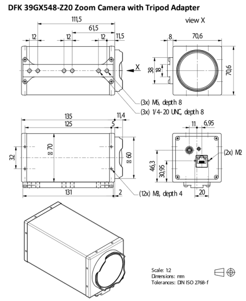 The Imaging Source DFK 39GX548-Z20 | Vision Dimension